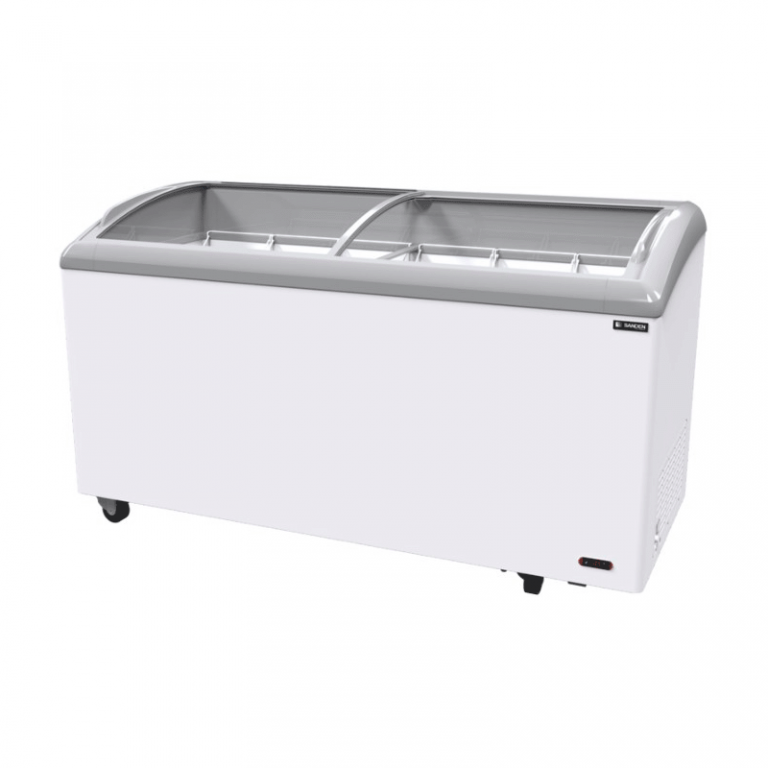 CURVED SLIDING GLASS FREEZER (FREEZER) - Sanden